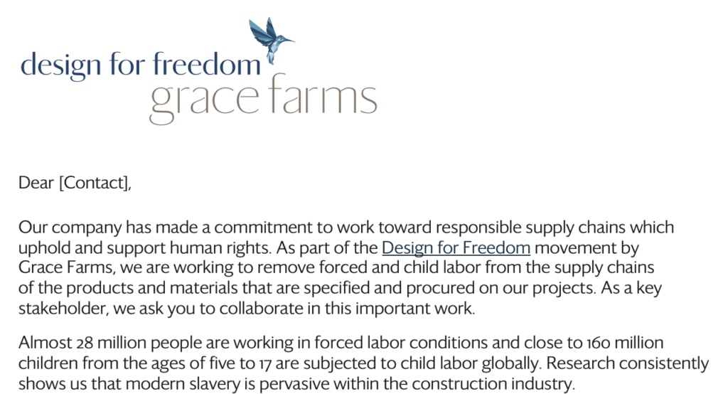 Design For Freedom by Grace Farms